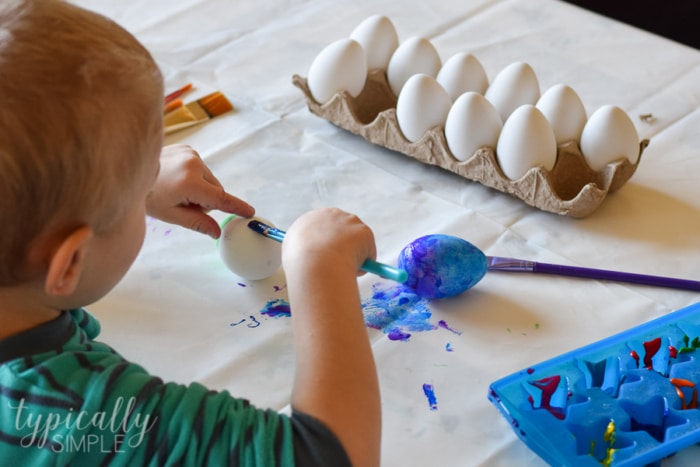 Painted Easter Eggs Craft Project - Typically Simple