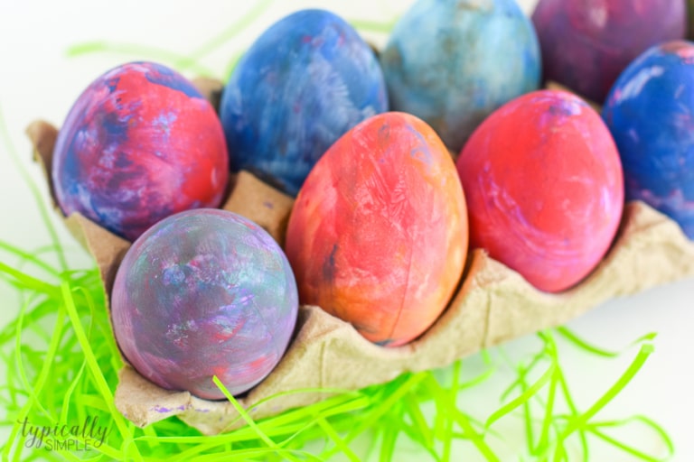 Painted Easter Eggs Craft Project - Typically Simple