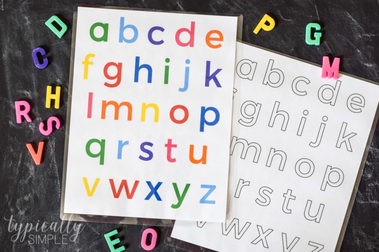 Hidden Letter & Number - Free Printable - Typically Simple