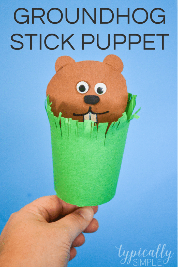 Groundhog Puppet Craft For Kids Typically Simple