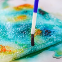 Fizzy Art - Baking Soda Paint - Typically Simple