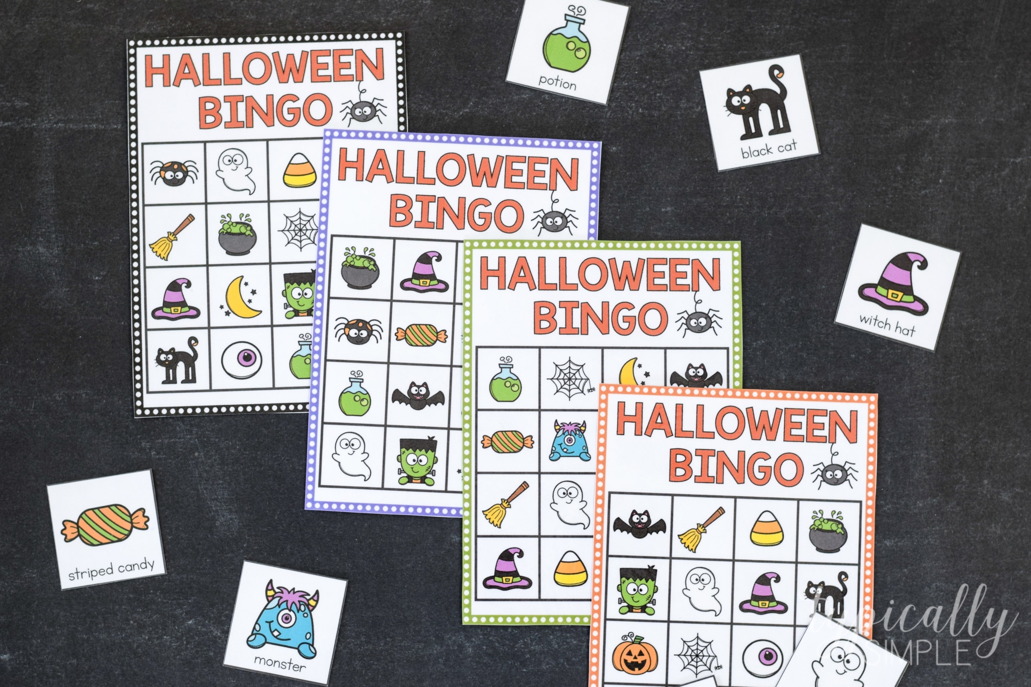 Halloween Bingo - Printable Party Game - Typically Simple